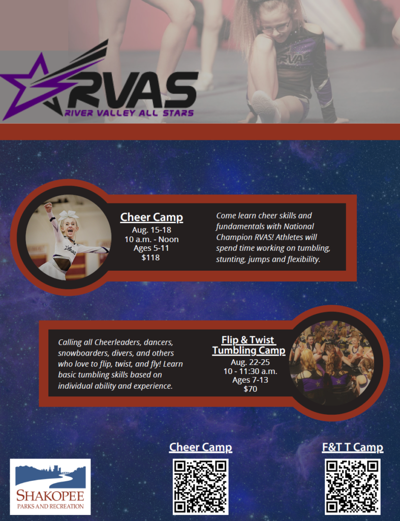 River Valley All Stars Cheer Camp | Shakopee Chamber Of Commerce